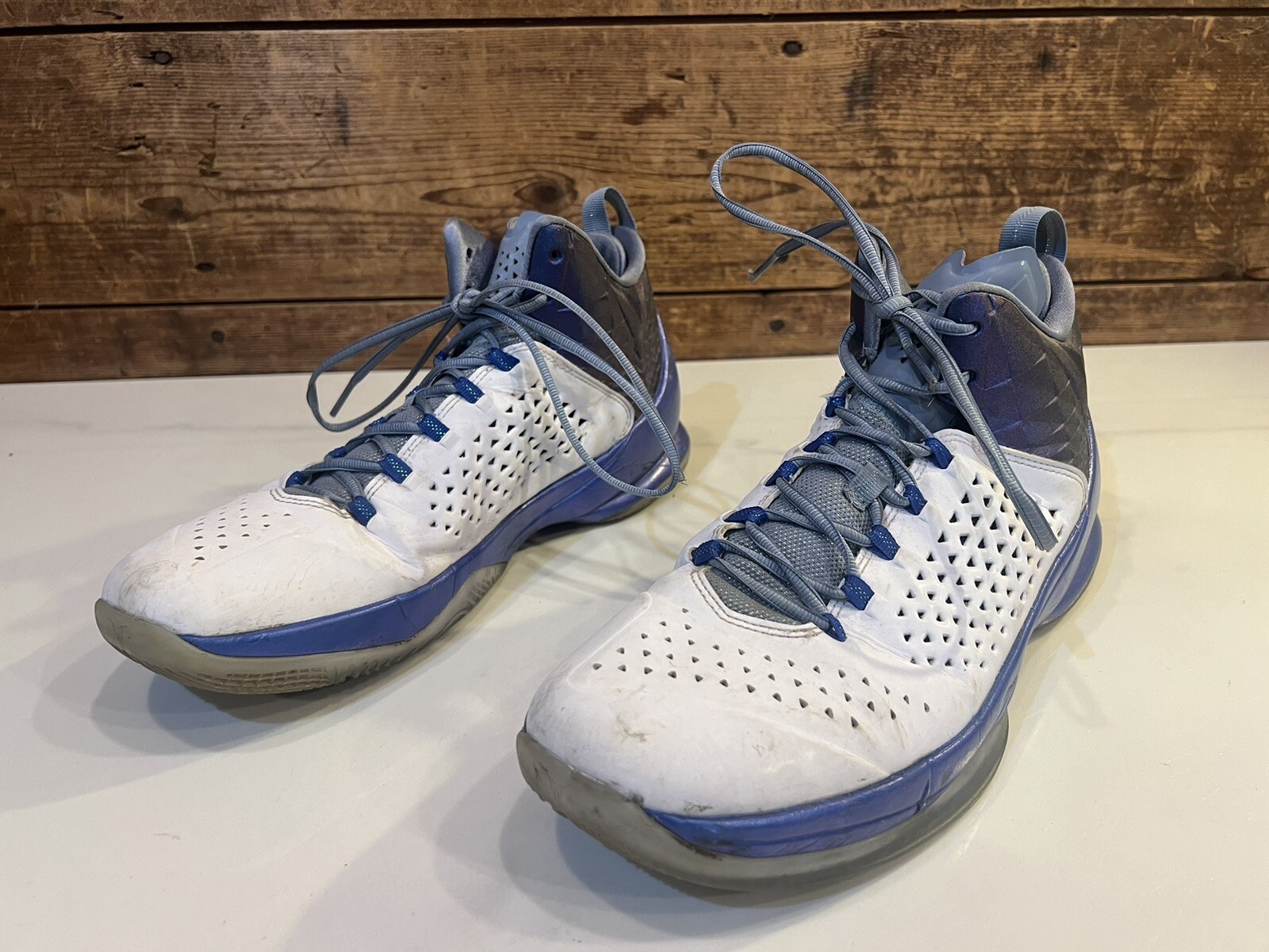 Nike Air Jordan Men's Melo 11 Basketball Sneakers Blu… - Gem