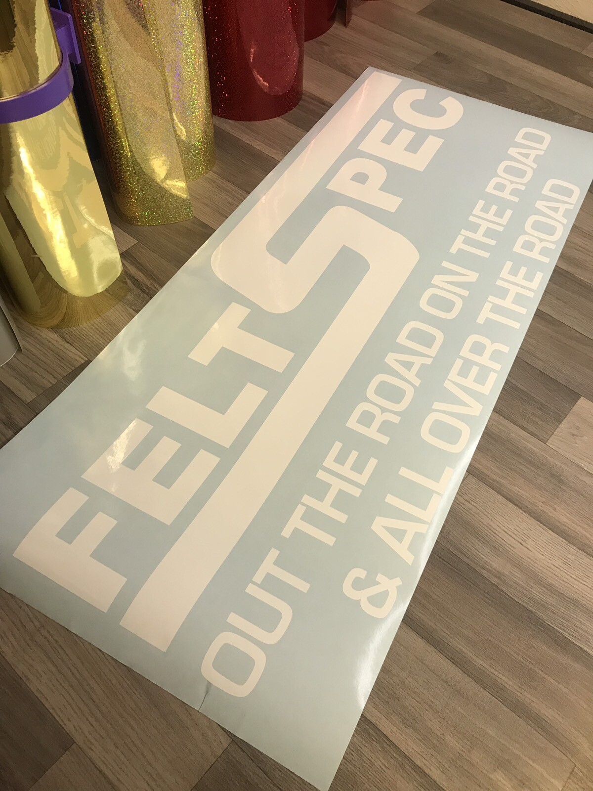 FELT SPEC Peugeot Rear Screen White Sticker Ltd Edition | eBay UK