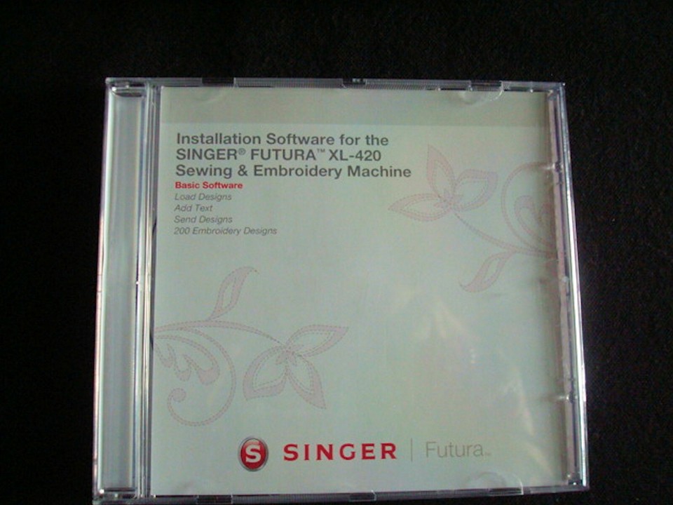 INSTALLATION SOFTWARE FOR SINGER XL 400 420 ,550, 580,SEQS 6000,6700 ...