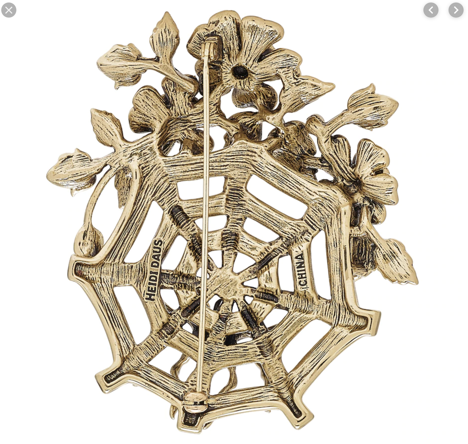 Heidi Daus SIGNED Captured In Beauty Crystal Halloween Pin RET$160 SOLD ...