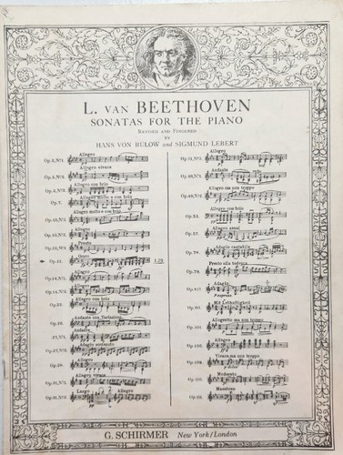 L. Van Beethoven Sonatas for the Piano Music | eBay