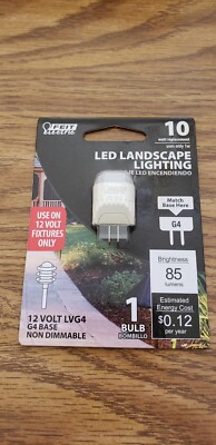 G4 Base 1W 12 Volt LED Landscape Pathway Bulb 85 Lumens FEIT Electric ...