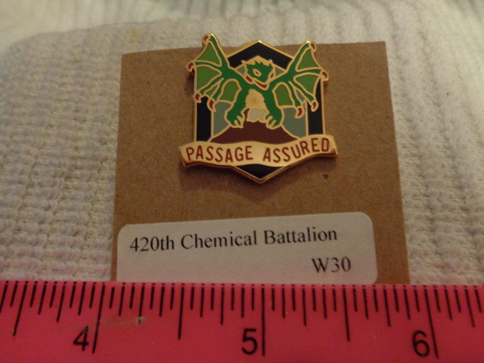 420th Chemical Battalion W30 Unit Crest, DI, DUI (DRAW#W16) | eBay