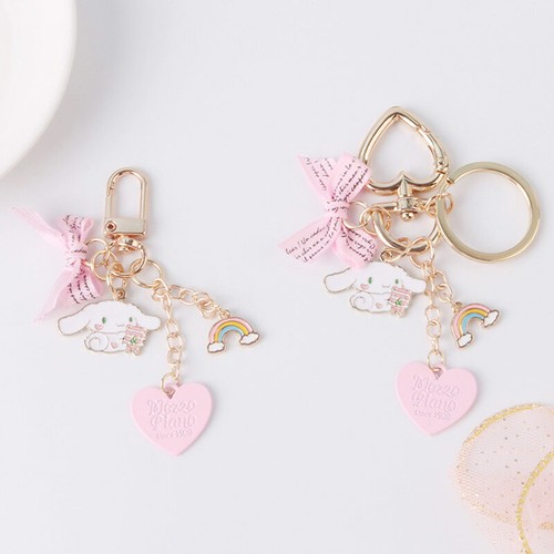 Cute Girls' Keychains Car Keys Key Chains Bag Decor Pink Rosette ...
