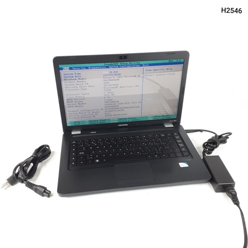 Compaq Presario CQ56 Notebook 15.6 Laptop Pentium Dual 4GB 320GB HDD No ...
