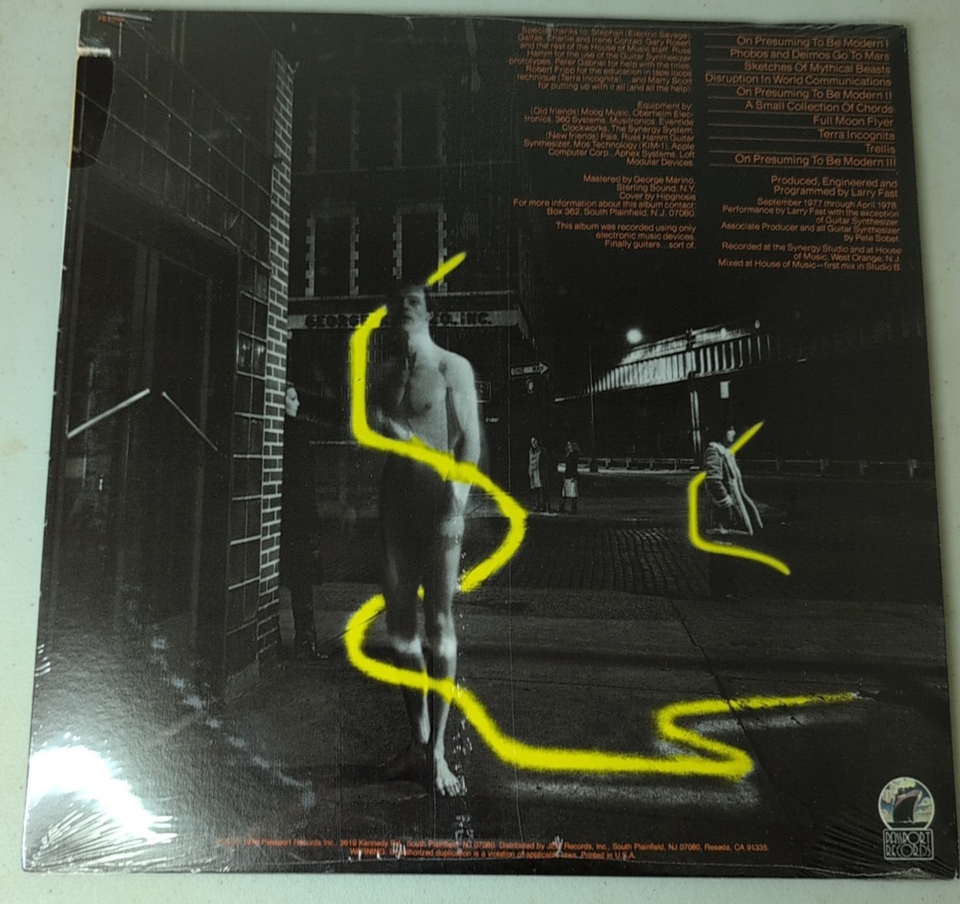 SYNERGY 1978 Cords Passport Larry Fast Sterling Master Vinyl LP Sealed ...