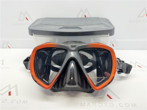 Scubapro Spectra Dive Mask – Black/Bronze – Low Volume 2-Window w/ Case ...