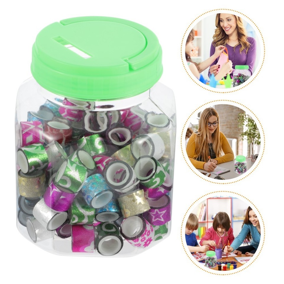 90 Pcs Mini Paper Tape Card Making Stickers Decorative Self Adhesive ...