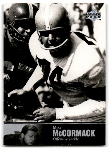 1997 Upper Deck Legends Mike McCormack Cleveland Browns #50 | eBay