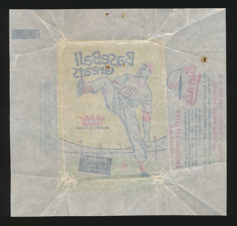 1960 Fleer "Baseball Greats" -*ORIGINAL WRAPPER* -Extremely Tough Wrapper | eBay
