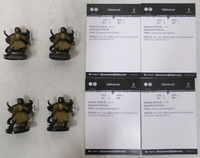 Wizards of the Coast Dungeons & Dragons Archfiends Githzerai Miniatures ...