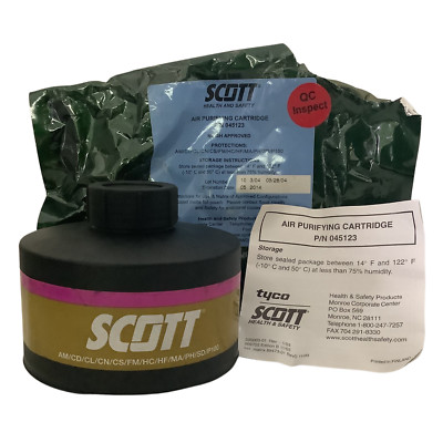 Scott Enforcement Gas Mask Filter Air Cartridge 40mm NATO 045123 EXP ...