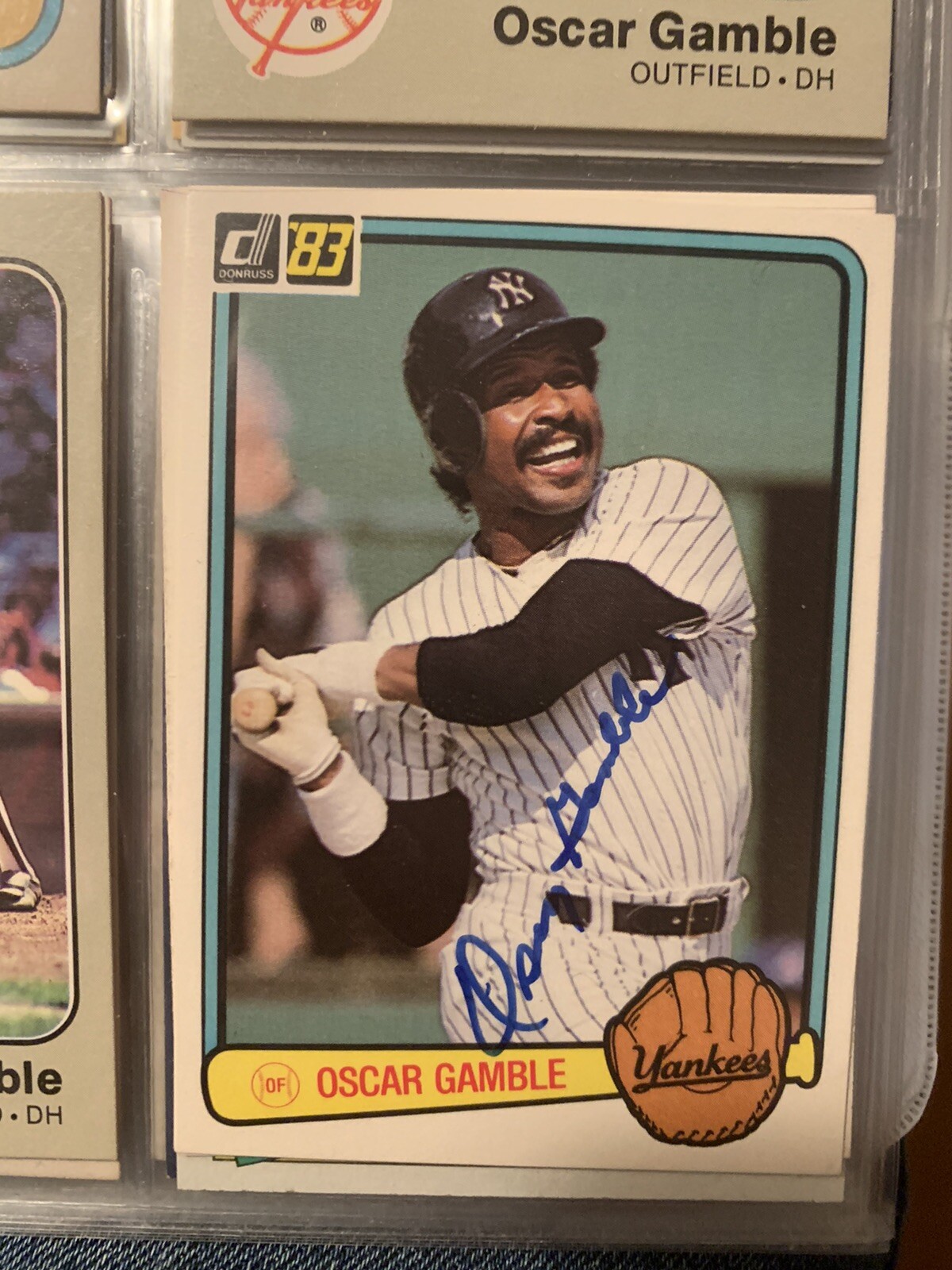 8 Oscar Gamble baseball cards. 1 card autographed. | eBay