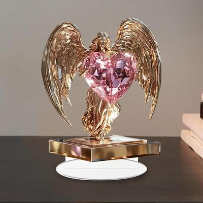 2D Flat Love Angel Statue Birthday Gift for Bookshelf Cabinet Living ...