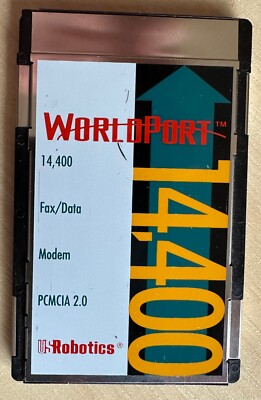 WorldPort 14,400 Fax/Data Modem PCMCIA 2.0 US Robotics | eBay UK