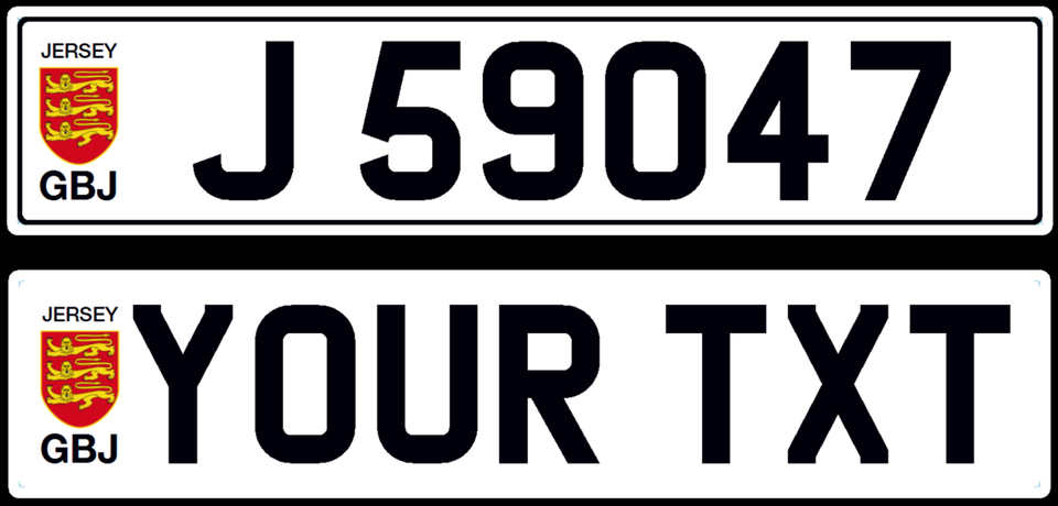 Custom Jersey UK GBJ REFLECTIVE License Plate Tag Reproduction | eBay