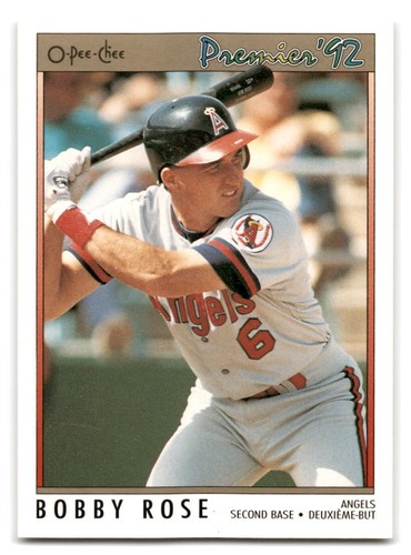 Bobby Rose 1992 O-Pee-Chee Premier Baseball #169 California Angels | eBay
