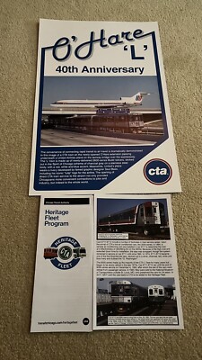 CTA *RARE* Limited O’Hare 40th Anniversary Poster & Heritage Fleet ...