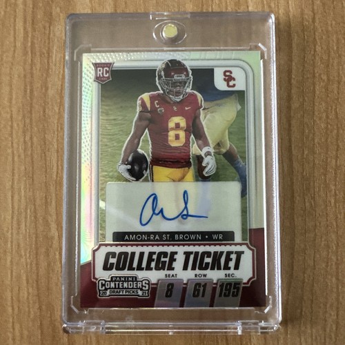2021 Panini Contenders College Ticket Autographs #118 Amon-Ra St. Brown ...