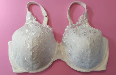 Women's Playtex Bra 38DD White Underwire Lined 4513 Feel Gorgeous ...