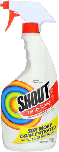 Shout Laundry Stain Remover Trigger Spray, 22 Fl Oz, pack of 2 ...