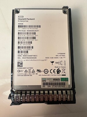 P09088-B21 HPE 400GB SAS 12G MIXED USE 2.5IN SC DS SSD P09922-001 | eBay