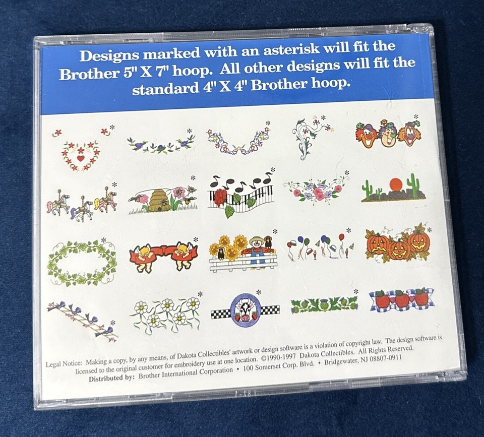 Fancy Pockets - by Brother - 20 embroidery designs disks | eBay