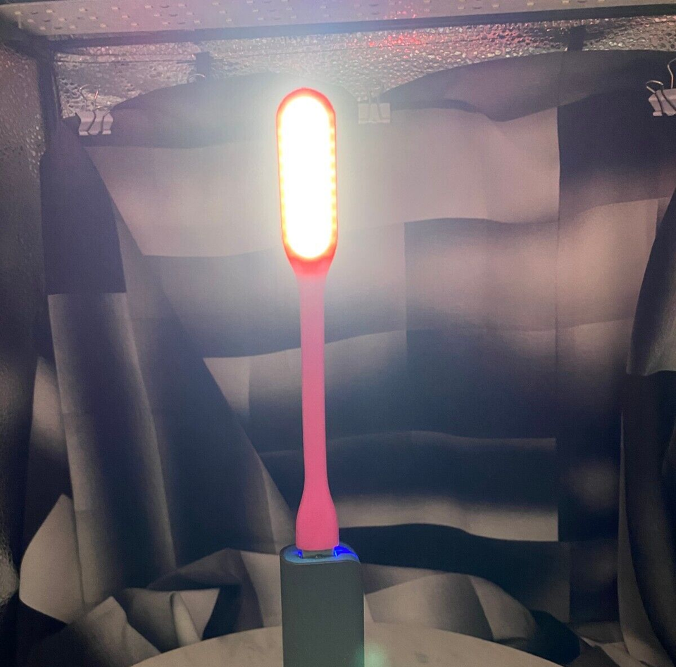 Pink Flexible USB LED Light Mini Lamp Computer Keyboard Reading ...