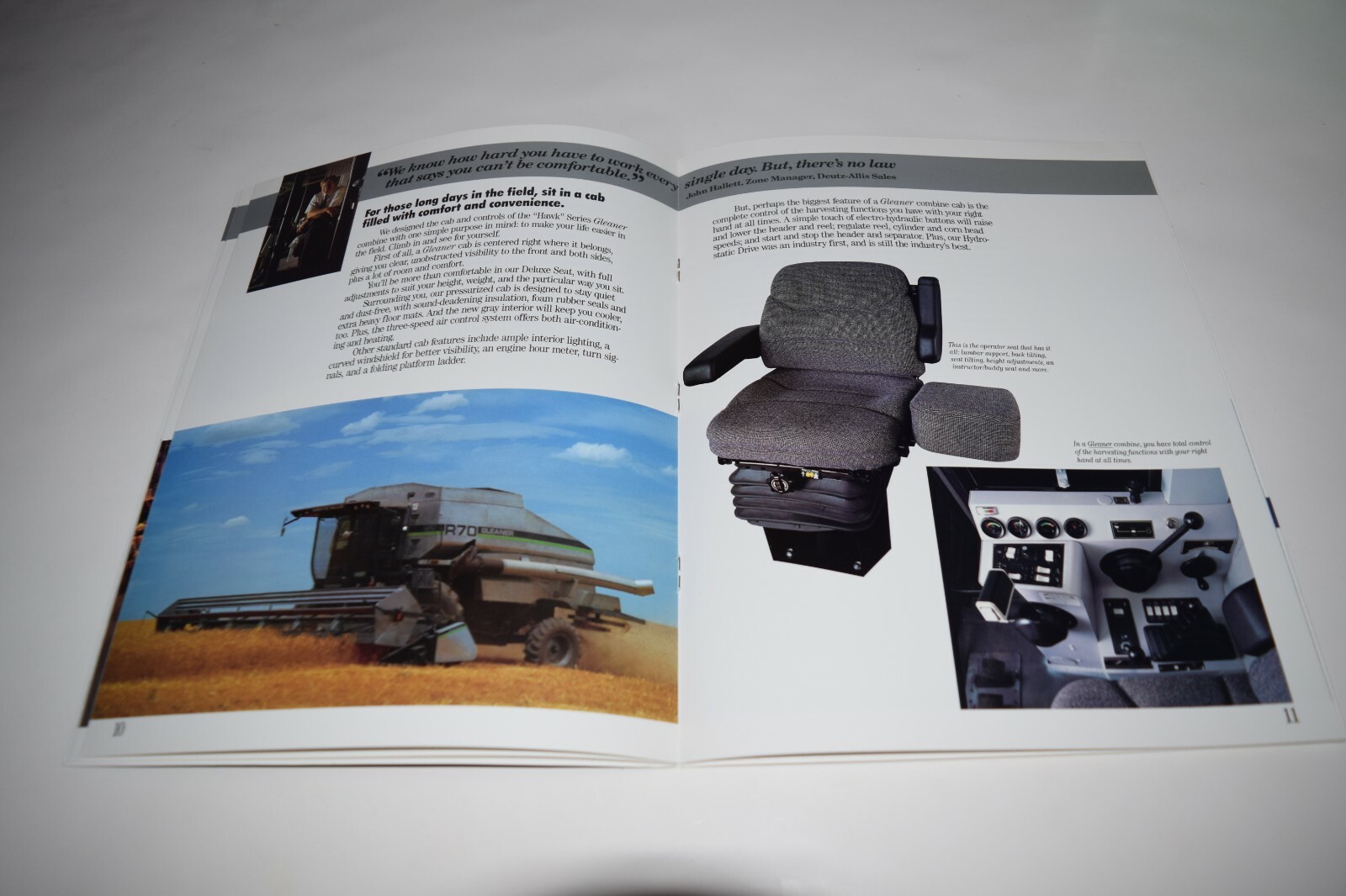 Deutz Allis Hawk Series Rotary Gleaner Combines R40 R50 R60 R70 ...