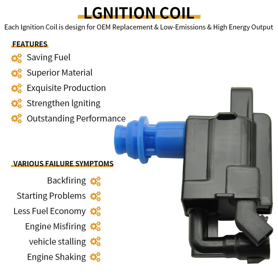 UF228 Ignition Coils Wire Set + Spark Plugs for 01-05 Lexus GS300 IS300 ...