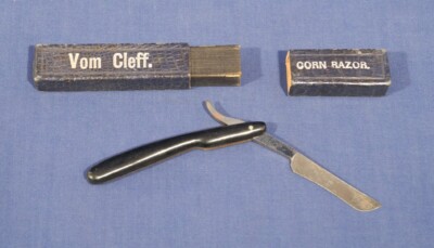 Vintage Antique Vom Cleff Corn Razor Straight Razor Mini Size 4" Closed ...