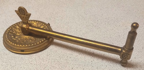 LOVELY Victorian 1870's ANTIQUE FANCY Arm Brass WALL BRACKET SCONCE ...