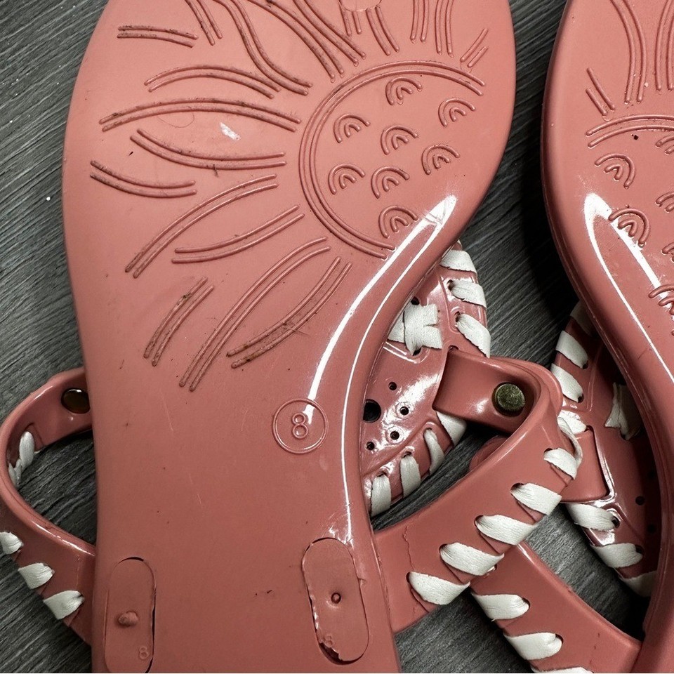 Jack Rogers Pink Sandals with White Accents | eBay