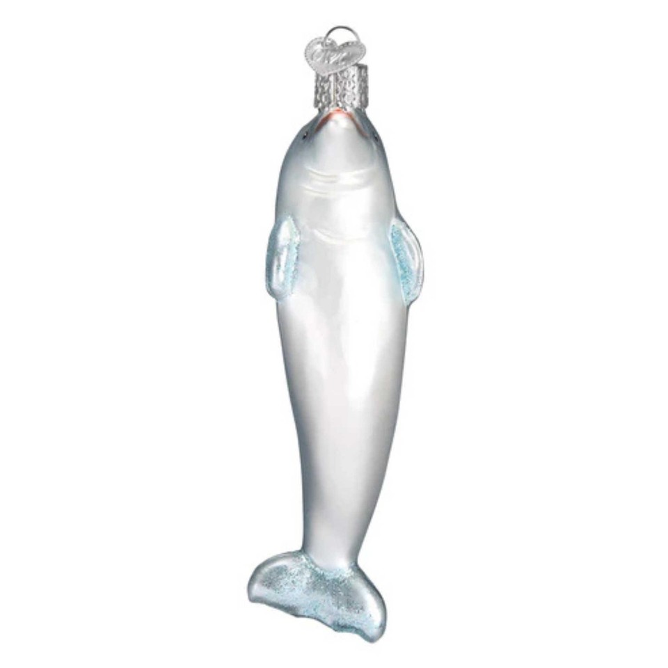 Old World Christmas Playful Dolphin Glass Ornament Sea Ocean Mammal ...