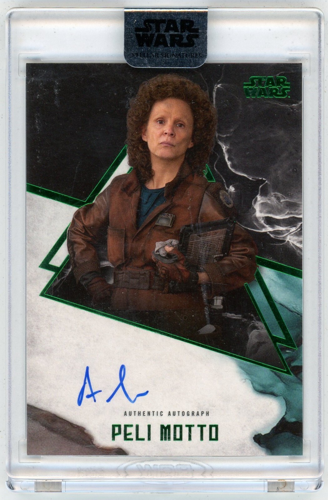 AMY SEDARIS as PELI MOTTO 2021 TOPPS STAR WARS STELLAR AUTOGRAPH AUTO ...