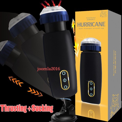 Male Masturbater Automatic Telescopic Cup MEN Oral SEX Toy Masterbator ...