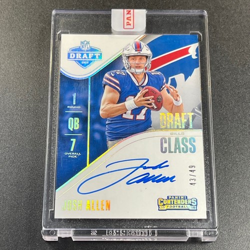 JOSH ALLEN 2018 PANINI CONTENDERS DRAFT CLASS DUAL AUTOGRAPH AUTO ...