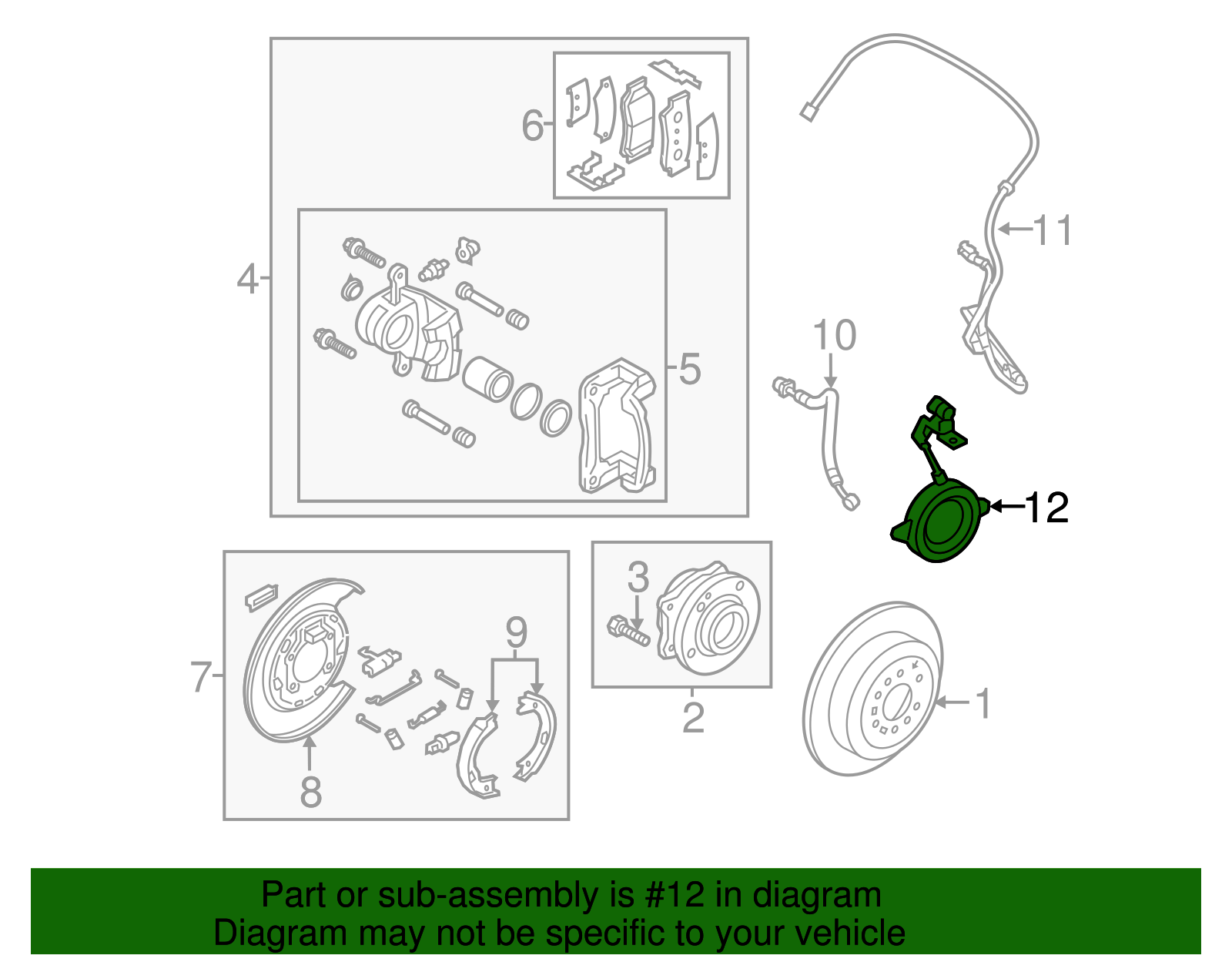 956803J100 Kia Sensor Assyabs Real Wheel LH Genuine OEM Part for sale ...