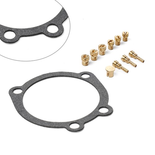 Jet Kit Main Jet Pilot Jet Gasket For Harley-Davidson CV40 Keihin Carb ...