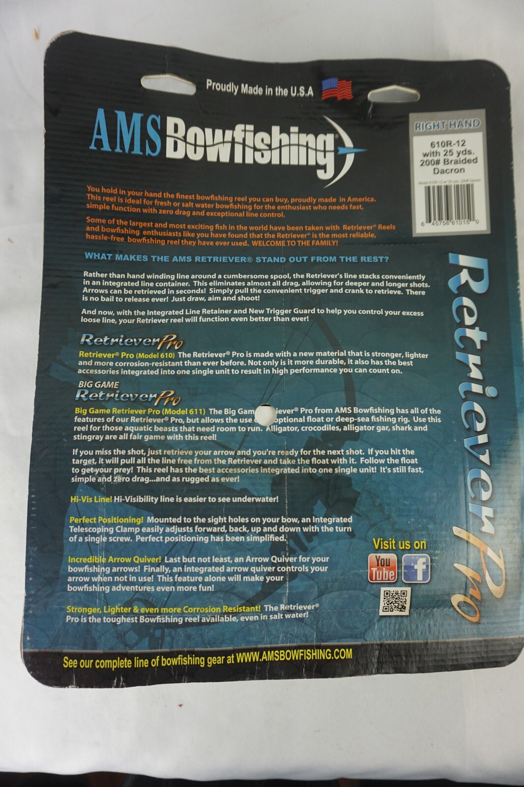 AMS Bowfishing Retriever Pro Fishing Reel for sale online | eBay