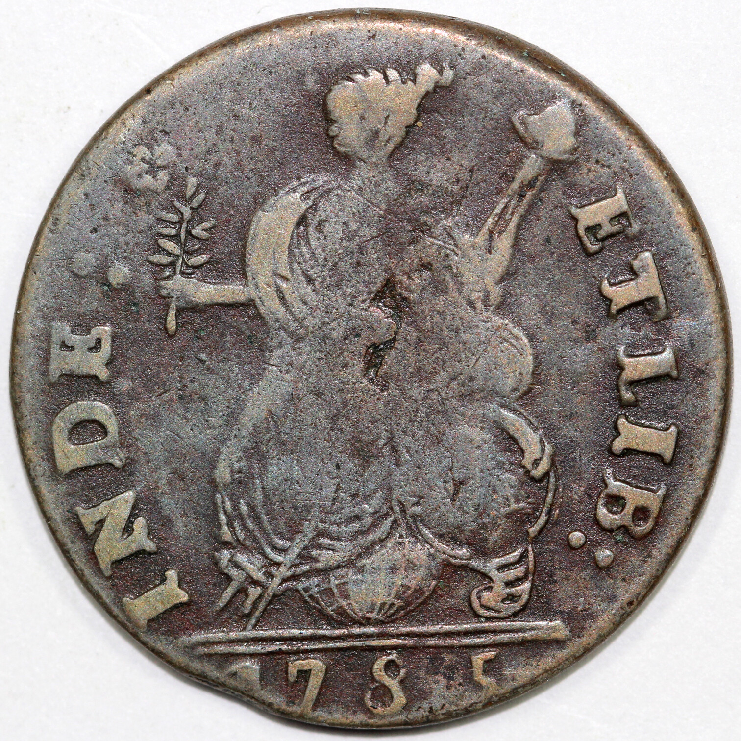 1785 1c 5-F.5 Connecticut Colonial Copper Coin | eBay