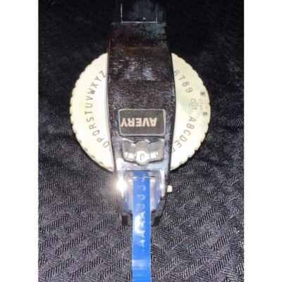 Rotex 880 Professional Label Maker Black Chrome 3/8-1/2 Avery works ...