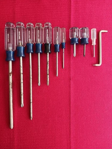 CRAFTSMAN 11 PIECE PHILLIPS HEAD SCREWDRIVER SET-US MADE-LIFETIME WTY ...