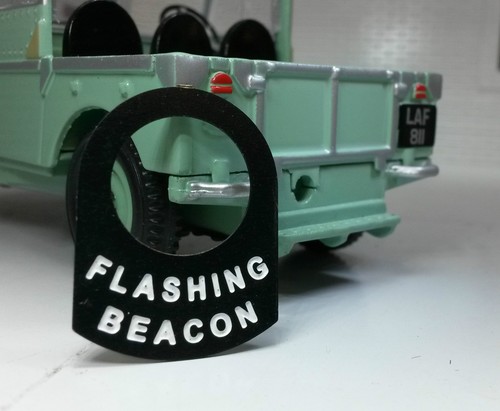 Switch Badge Decal Label Flashing Warning Beacon Land Rover Series 1 2 ...