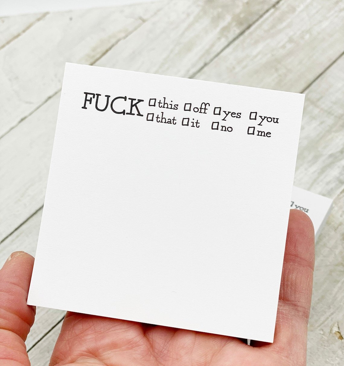 50-500 Sheets Funny Post-it Notes Snarky Novelty Office Rude Desk ...