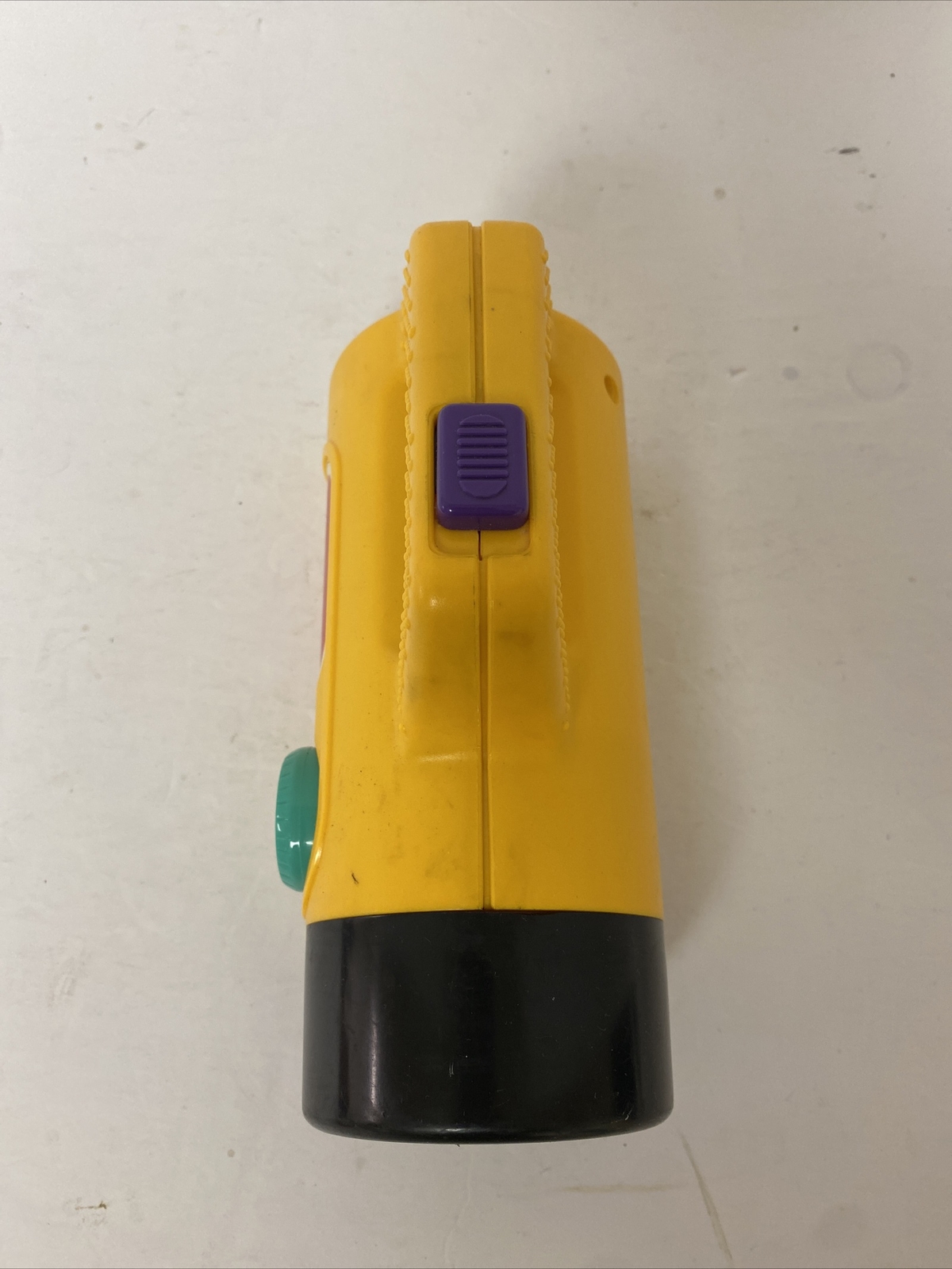 Vintage Playskool Yellow & Black Flashlight *Tested Red Green Light ...