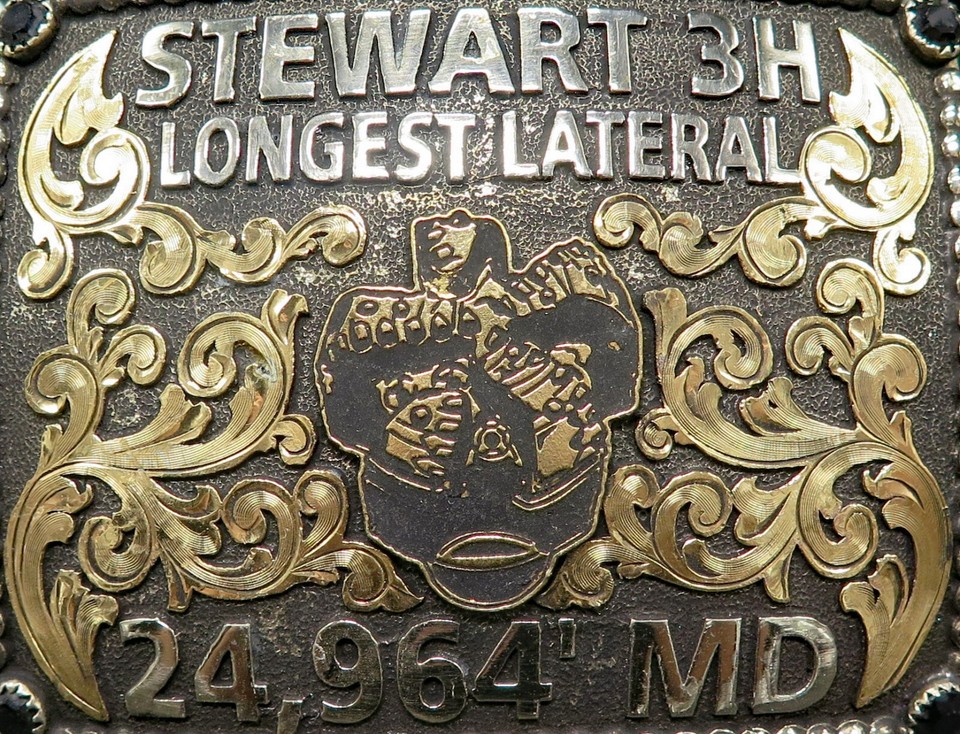 Stewart 3H Longest Lateral Drilling Trophy Belt Buckle | eBay