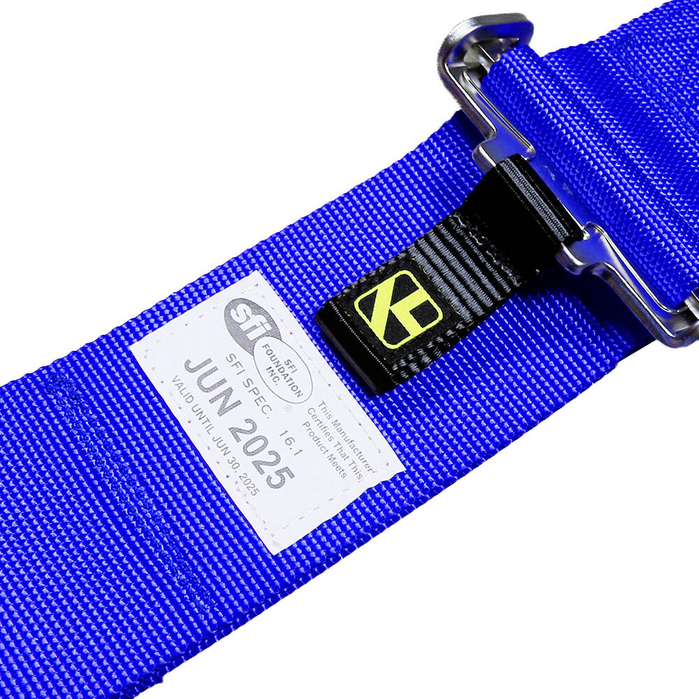 Blue 3" 5-Point Camlock Quick Release Racing Seat Belt Harness SFI16.1 ...