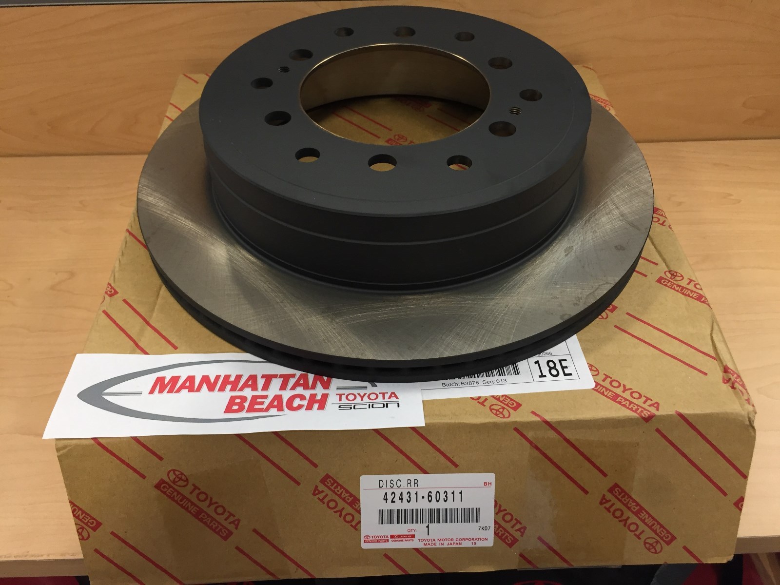 10-24 4RUNNER, & 10-14 FJ OEM REAR Brake DISC ROTOR 42431-60311 | eBay