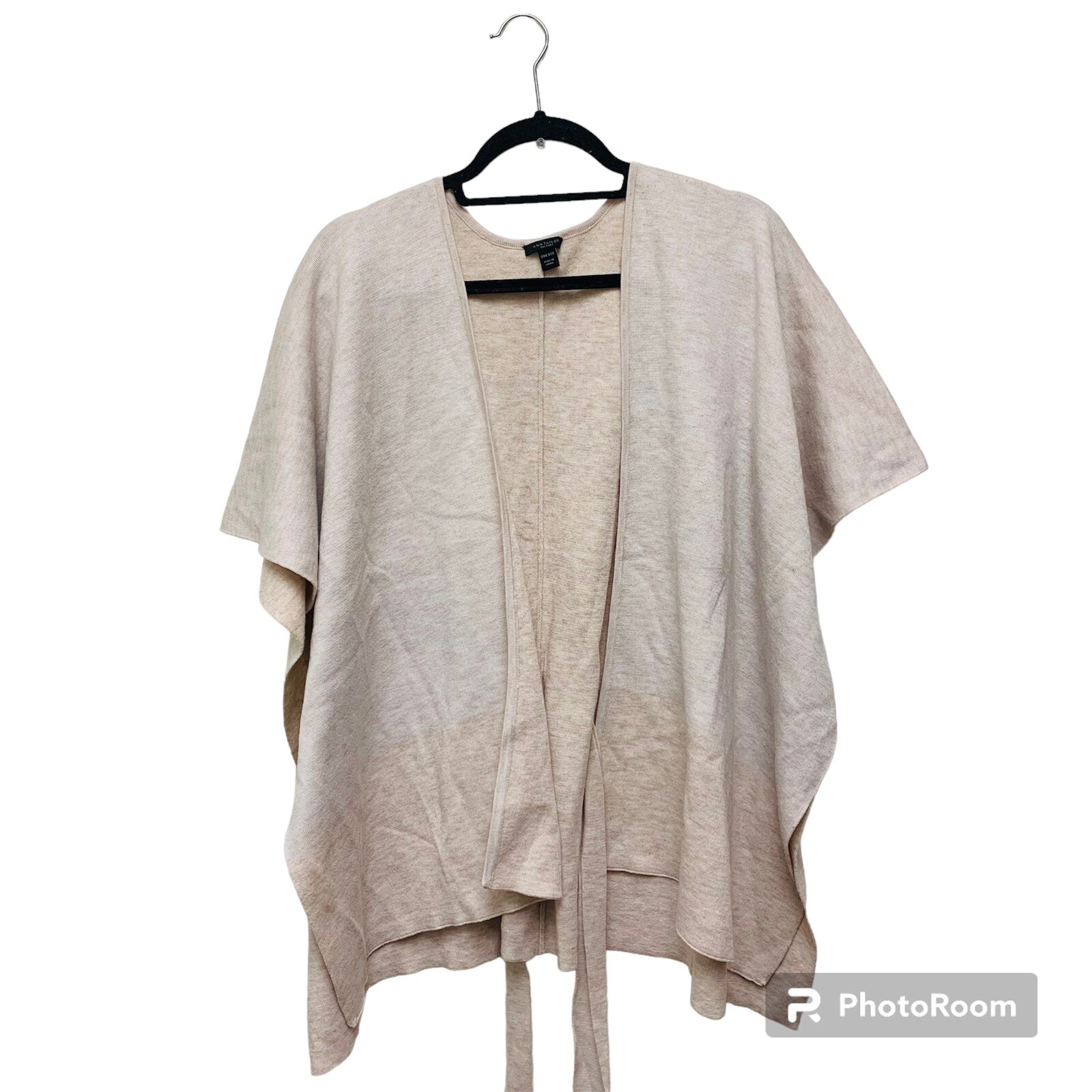 Ann Taylor Belted Cape Poncho - Gem